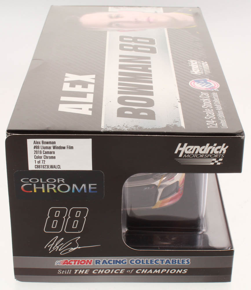 Alex Bowman Signed NASCAR #88 Llumar Window Film 2019 Camaro - Color ...