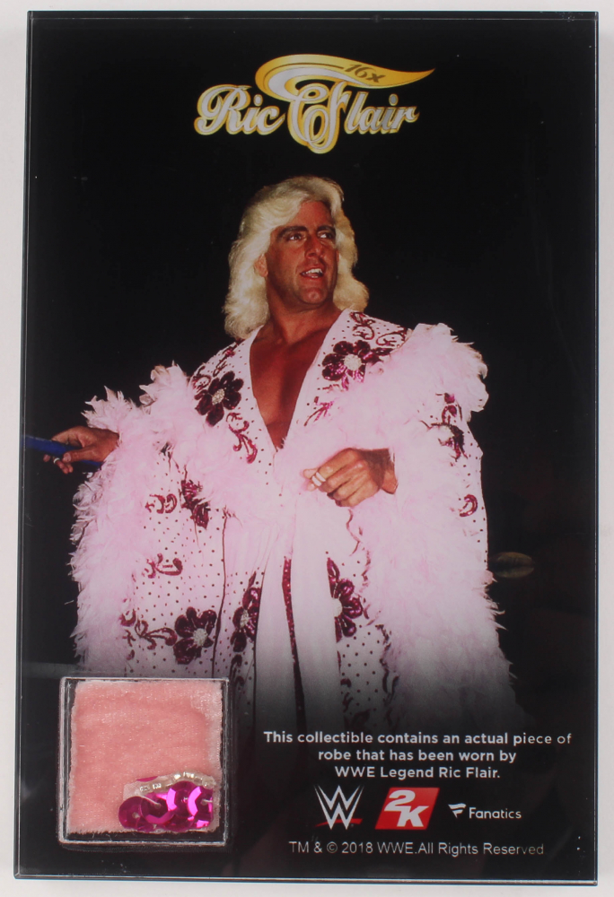 Ric Flair WWE 4x6 Robe Piece Display | Pristine Auction
