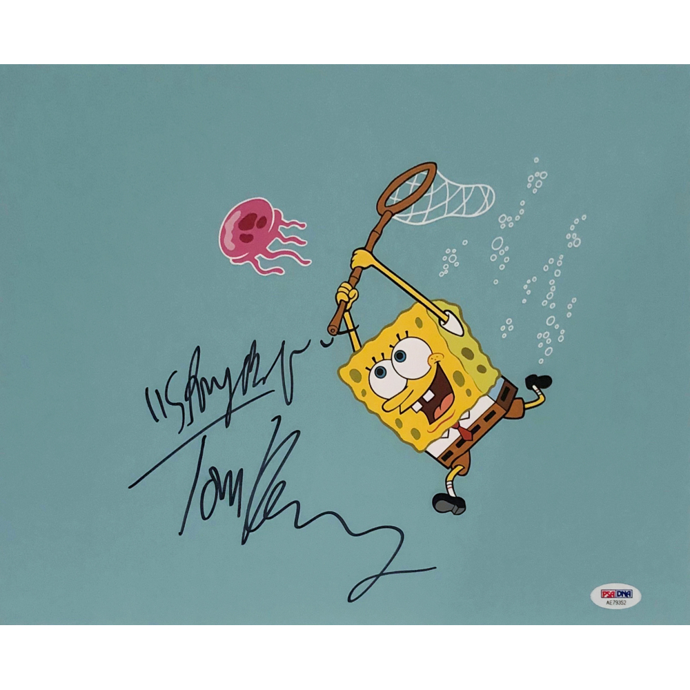 Tom Kenny Signed "SpongeBob SquarePants" 11x14 Photo Inscribed ...