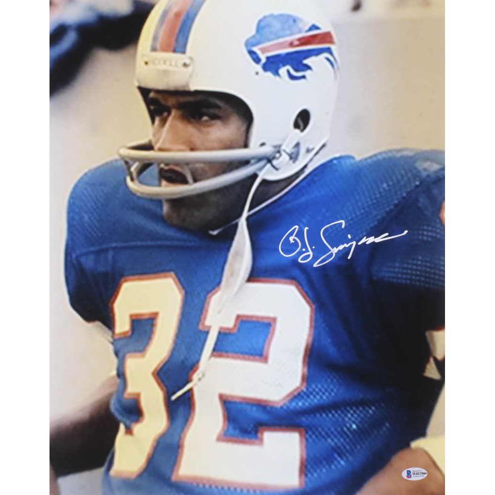 O.J. Simpson Signed Bills 16x20 Photo (Beckett COA) | Pristine Auction