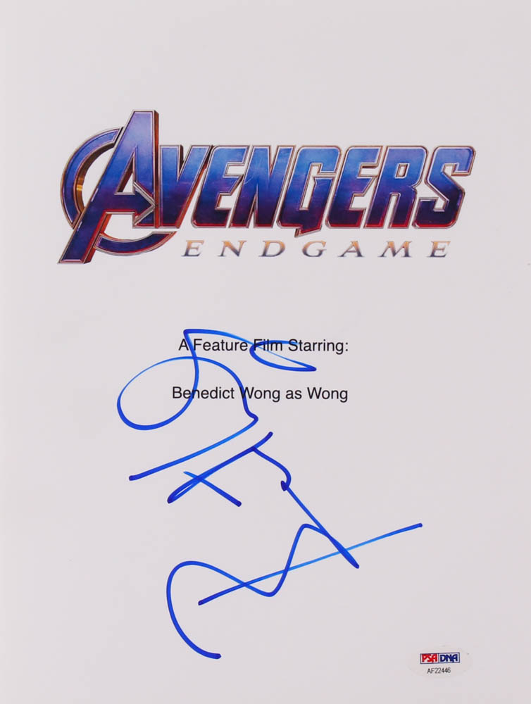 Benedict Wong Signed "Avengers: Endgame" 8.5x11 Script Cover (PSA ...