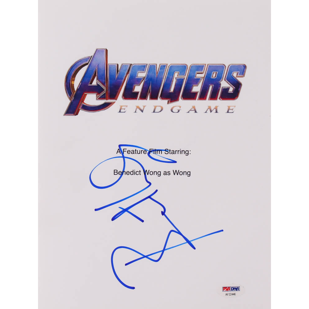 Benedict Wong Signed "Avengers: Endgame" 8.5x11 Script Cover (PSA ...
