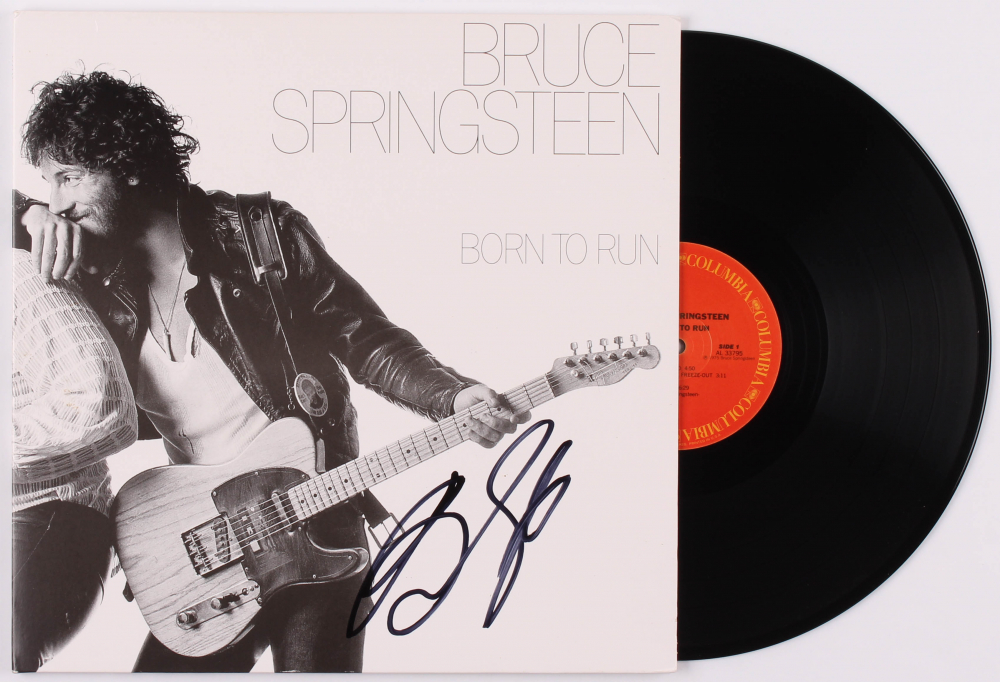 Bruce Springsteen Signed "Born To Run" Vinyl Record Album Cover (JSA ...