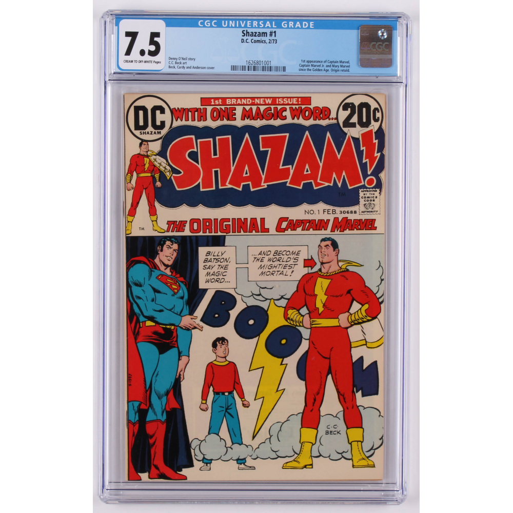 1973 "Shazam! The Original Captain Marvel" Issue #1 Marvel Comic Book ...