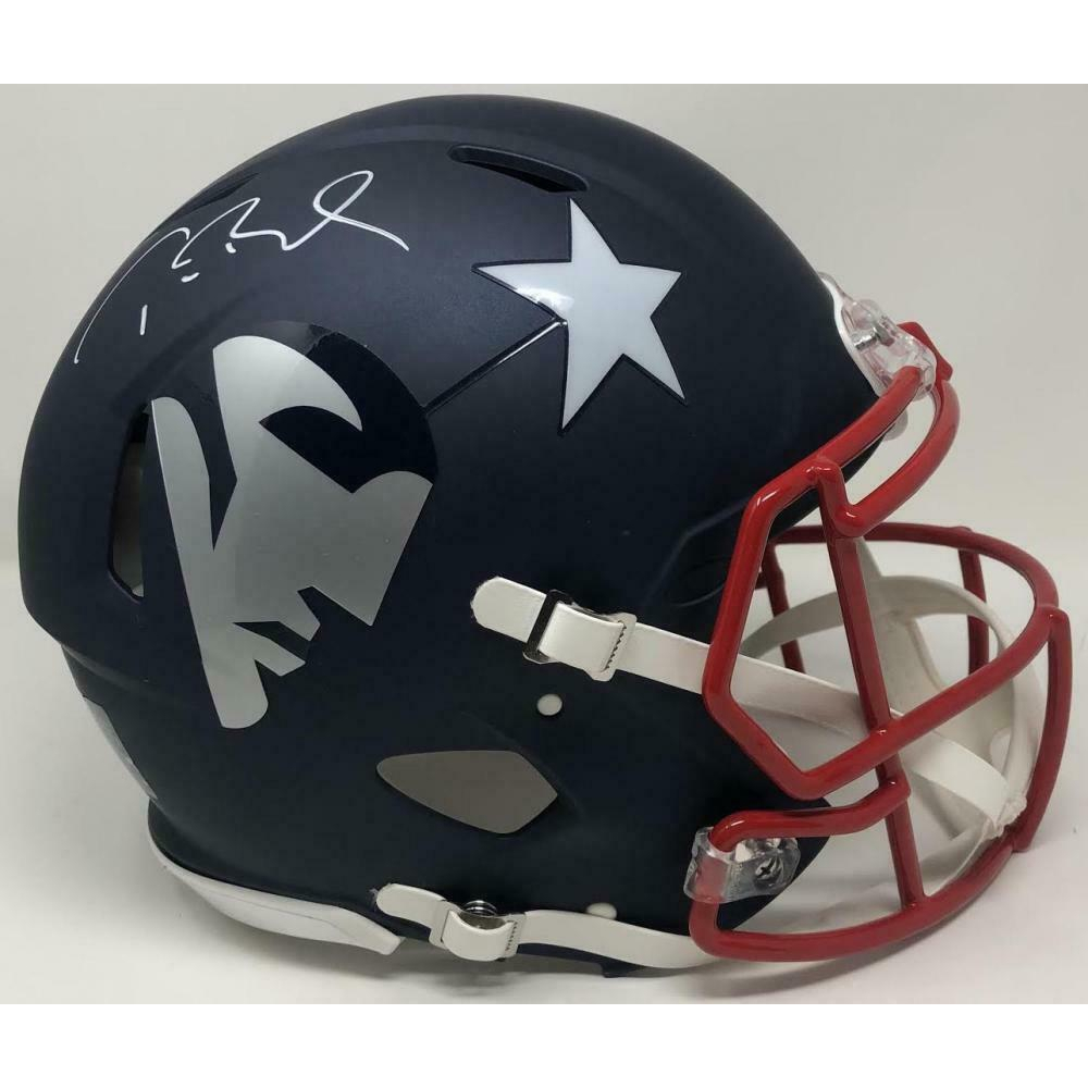 Tom Brady Signed Patriots Full-Size Authentic On-Field AMP Speed Helmet ...
