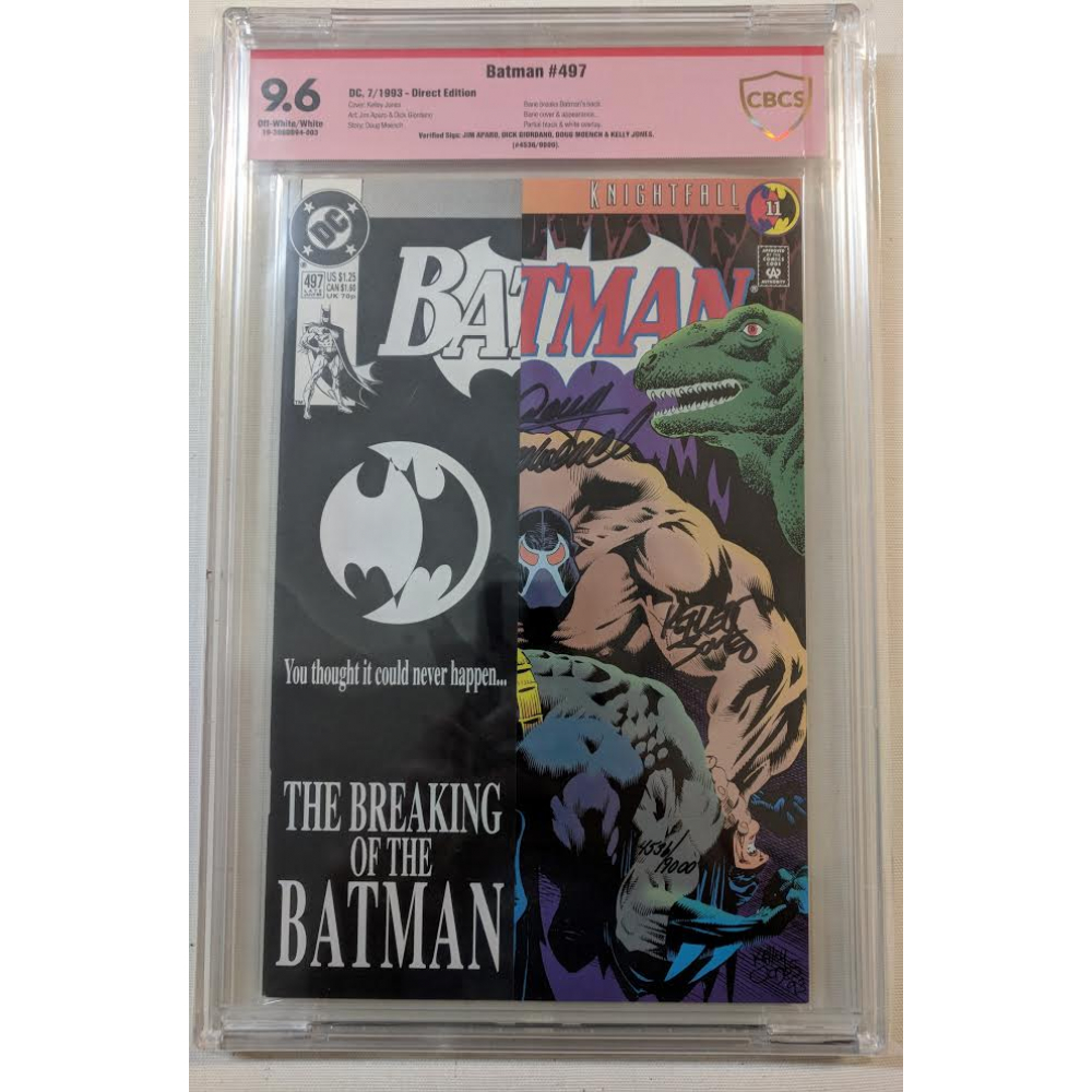 Jim Aparo, Dick Giordano, Doug Moench & Kelly Jones Signed 1993 "Batman ...