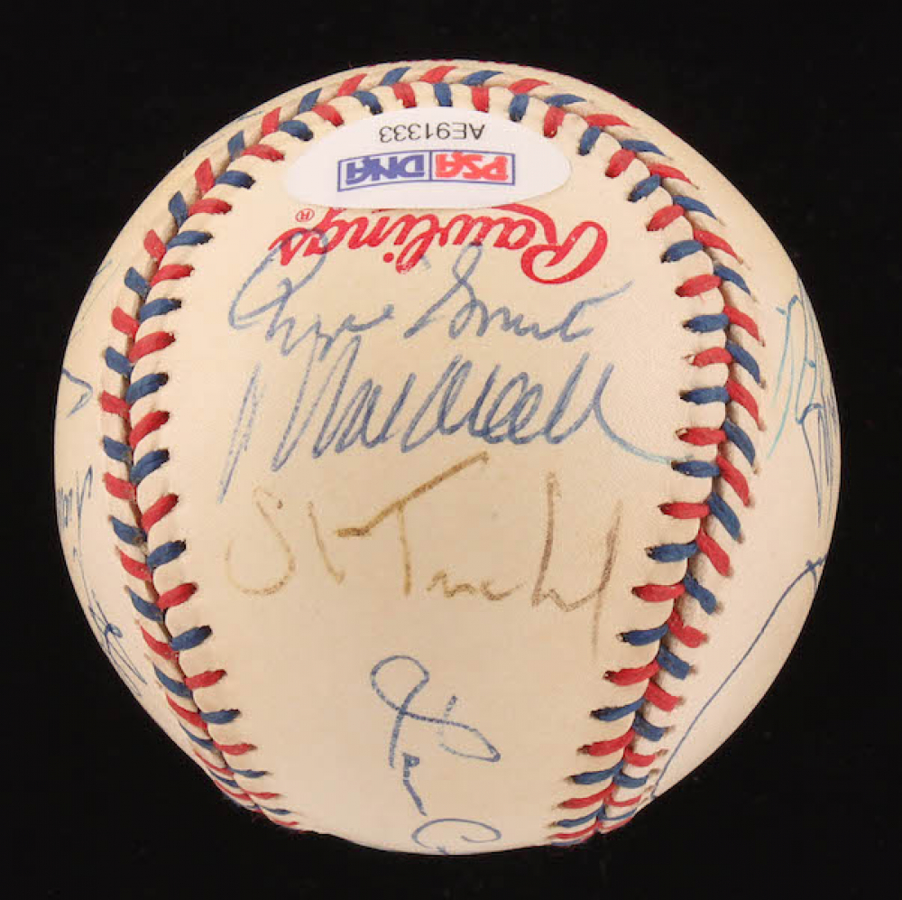 1996 All-Star Game Baseball Signed by (15) with Gary Sheffield, Ozzie ...