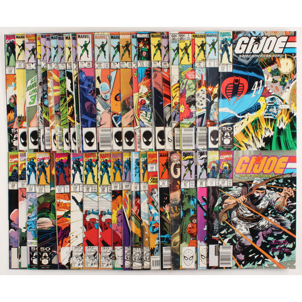 Lot of (44) "GI Joe" Marvel Comic Books | Pristine Auction
