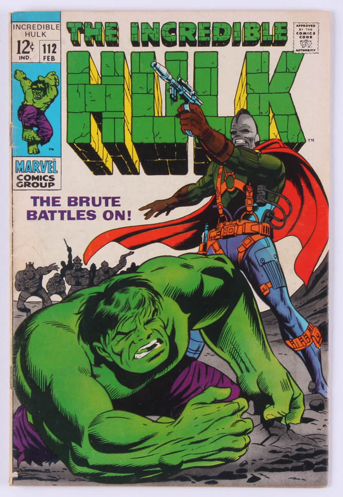 1969 "The Incredible Hulk" Issue #112 Marvel Comic Book | Pristine Auction