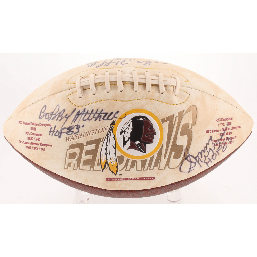 Sonny Jurgensen, Sam Huff, & Bobby Mitchell Signed Redskins Logo ... Sonny Jurgensen, Sam Huff, & Bobby Mitchell Signed Redskins Logo ...