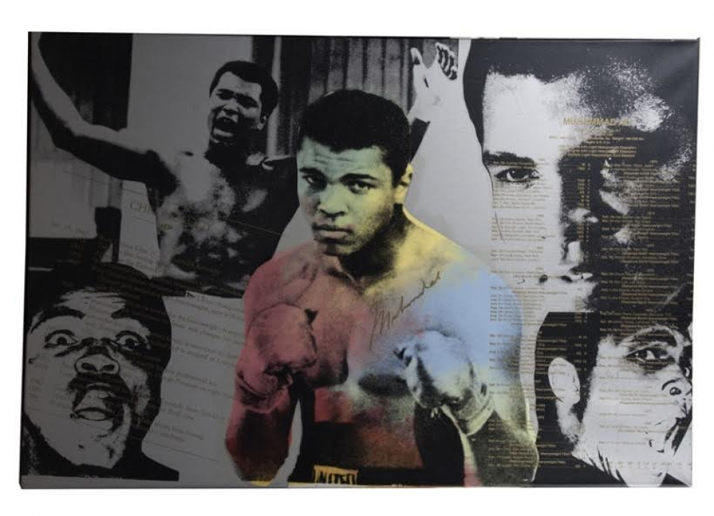 Muhammad Ali Signed LE Steve Kaufman "Muhammad Ali: The Greatest" 30x46 ...