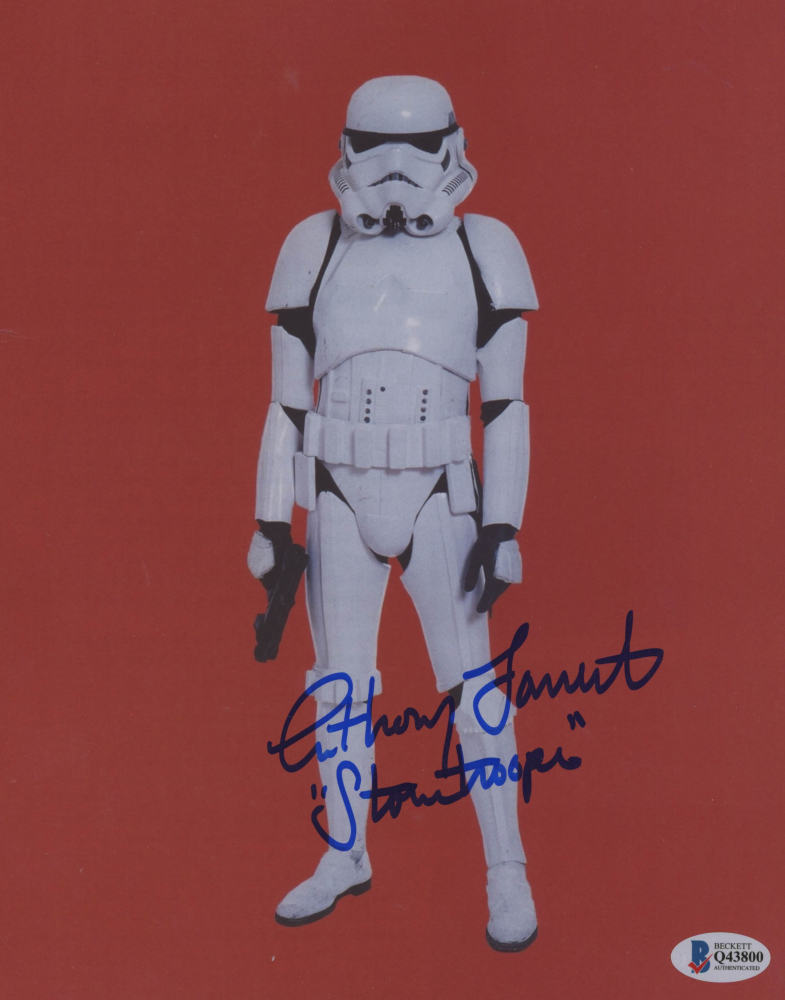 Anthony Forrest Signed "Star Wars" 8x10 Photo Inscribed "Stormtrooper ...