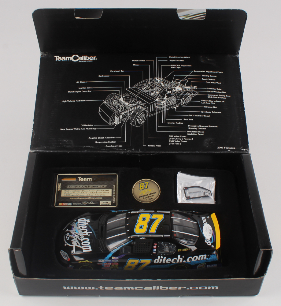 Kyle Busch Signed LE #87 ditech.com / Autographed 2003 Monte Carlo 1:24 ...