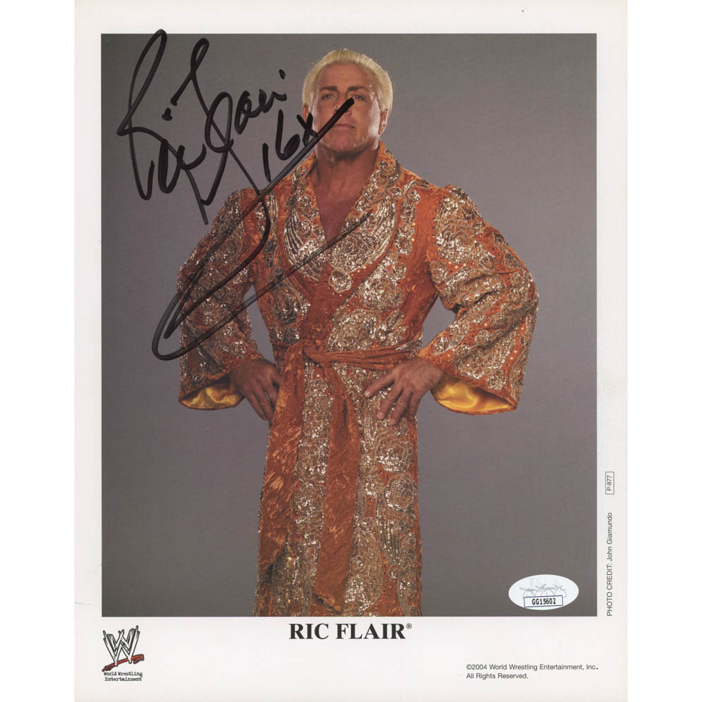 Ric Flair Signed WWE 8x10 Photo Inscribed "16x" (JSA COA) | Pristine ...