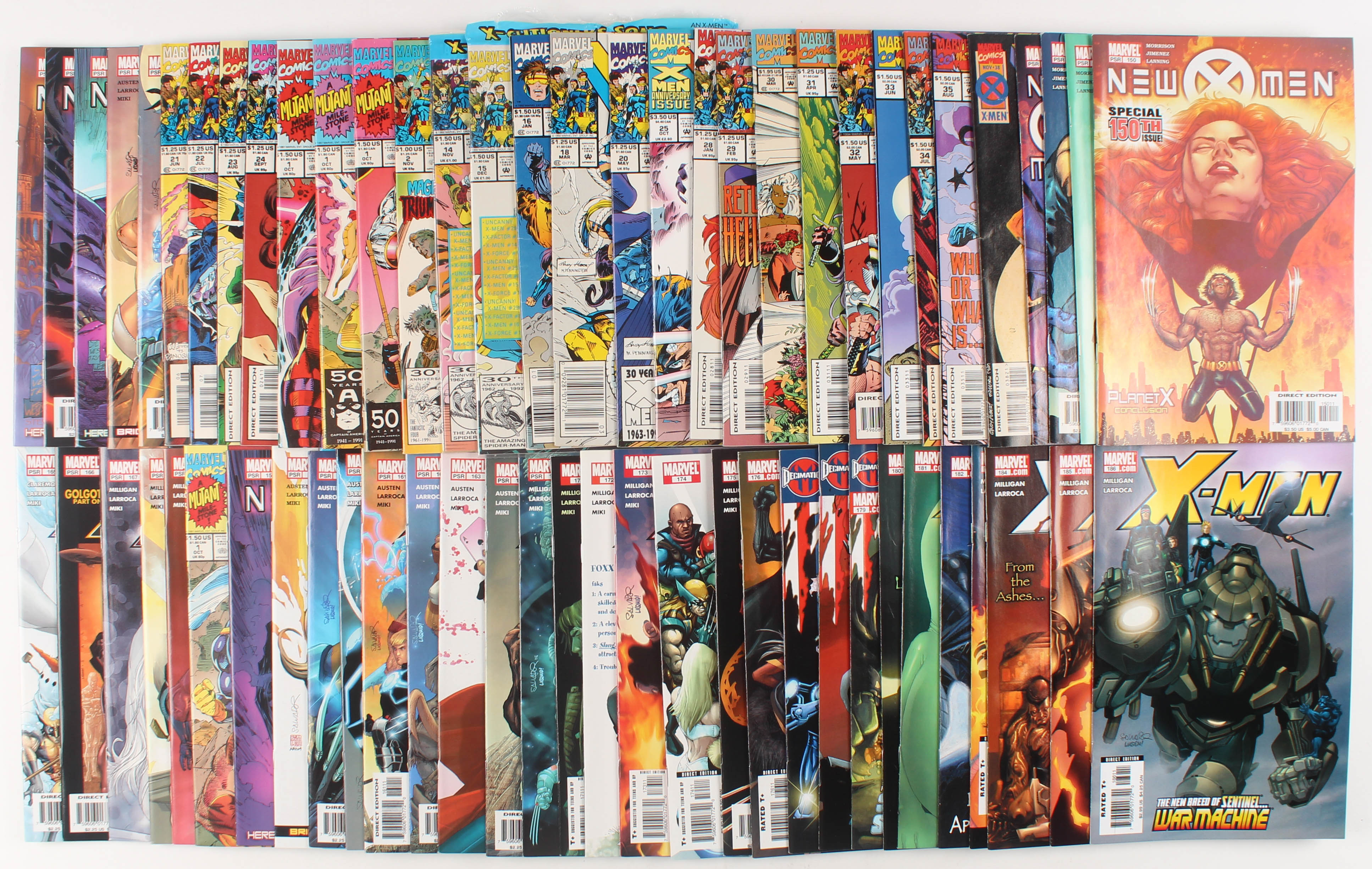 Lot of (49) 1993-2001 "X-Men" 1st Series Marvel Comic Books | Pristine ...