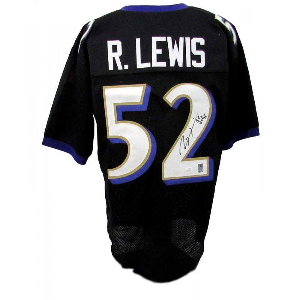 Ray Lewis Signed Jersey Inscribed "HOF 18" (JSA COA & Lewis Hologram ...