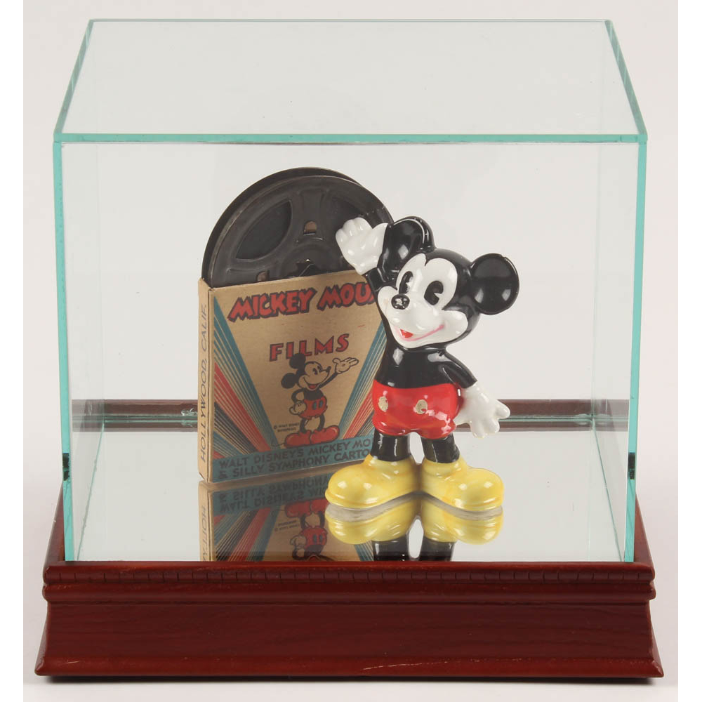 Lot of (2) Vintage Mickey Mouse Items with Figurine & 1950s 8mm Film ...