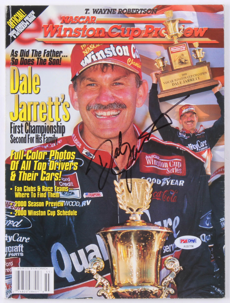 Dale Jarrett Signed Nascar Winston Cup Preview Magazine (PSA COA ...