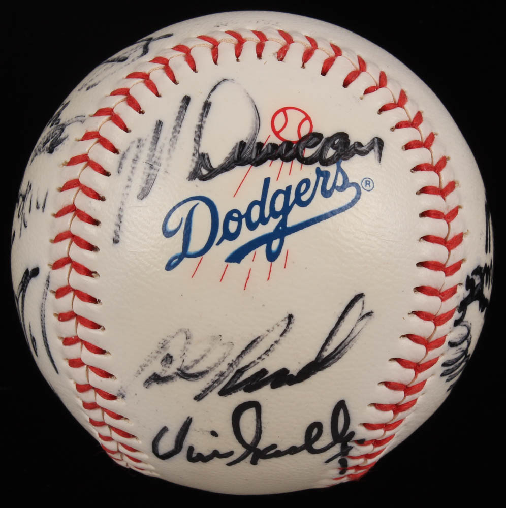 1987 Dodgers Baseball Signed by (15) with Steve Sax, Fernando ...