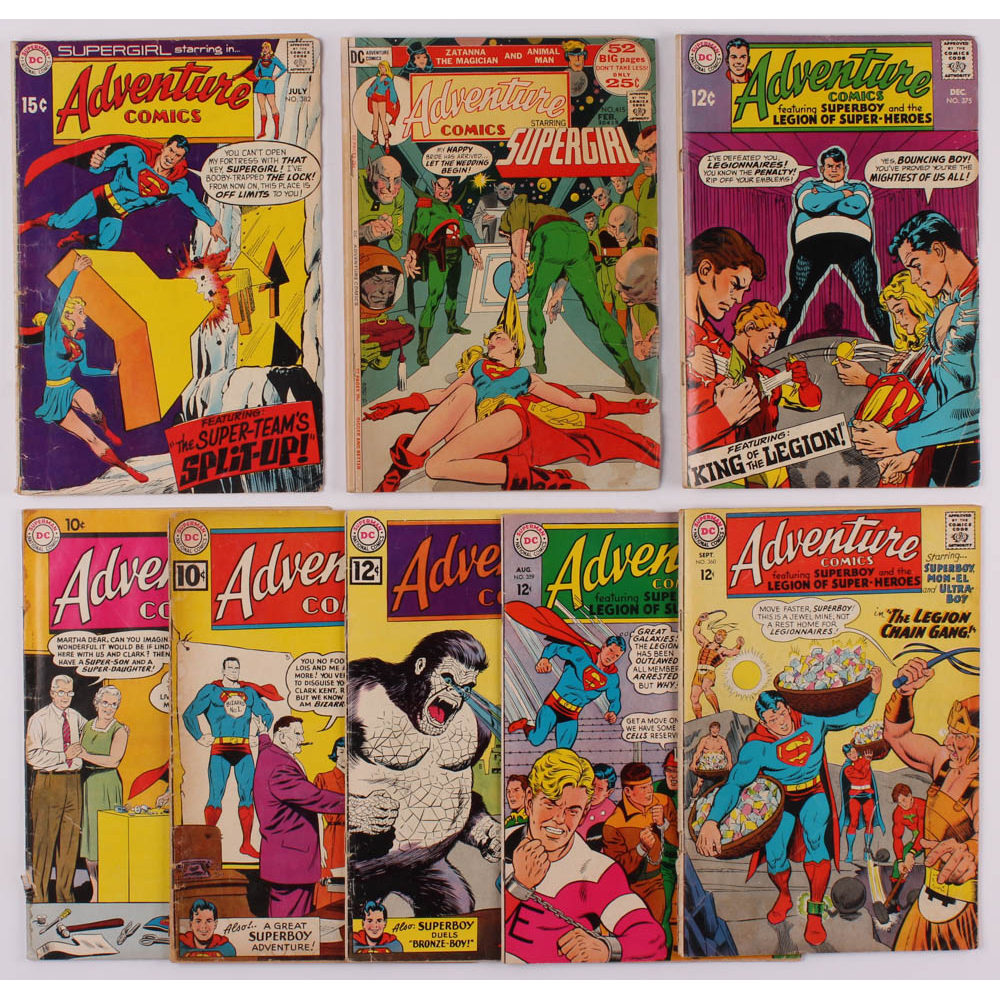Lot of (8) 1960-72 "Adventure Comics" DC Comic Books | Pristine Auction