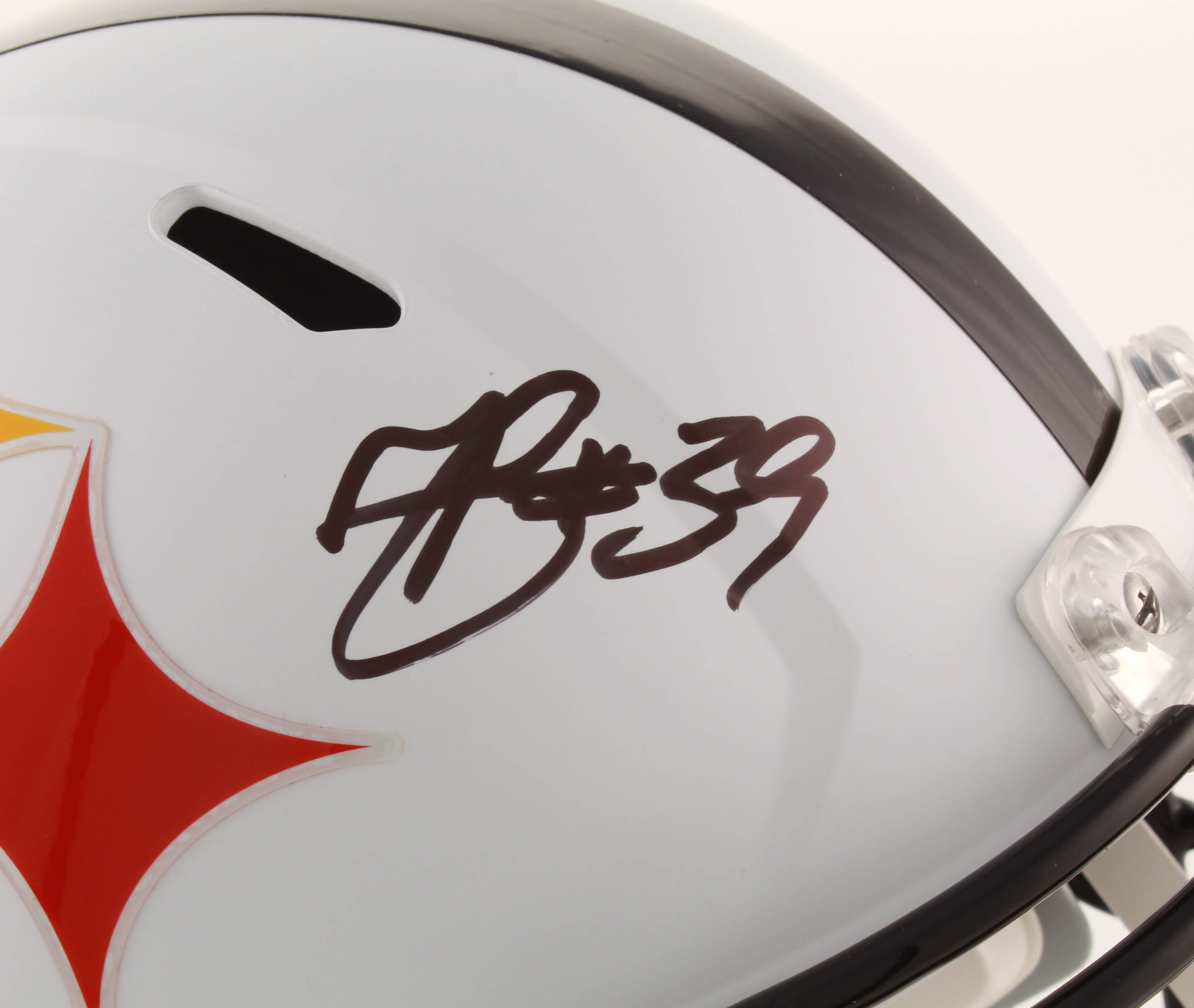 Minkah Fitzpatrick Signed Steelers Full-Size AMP Alternate Speed Helmet ...