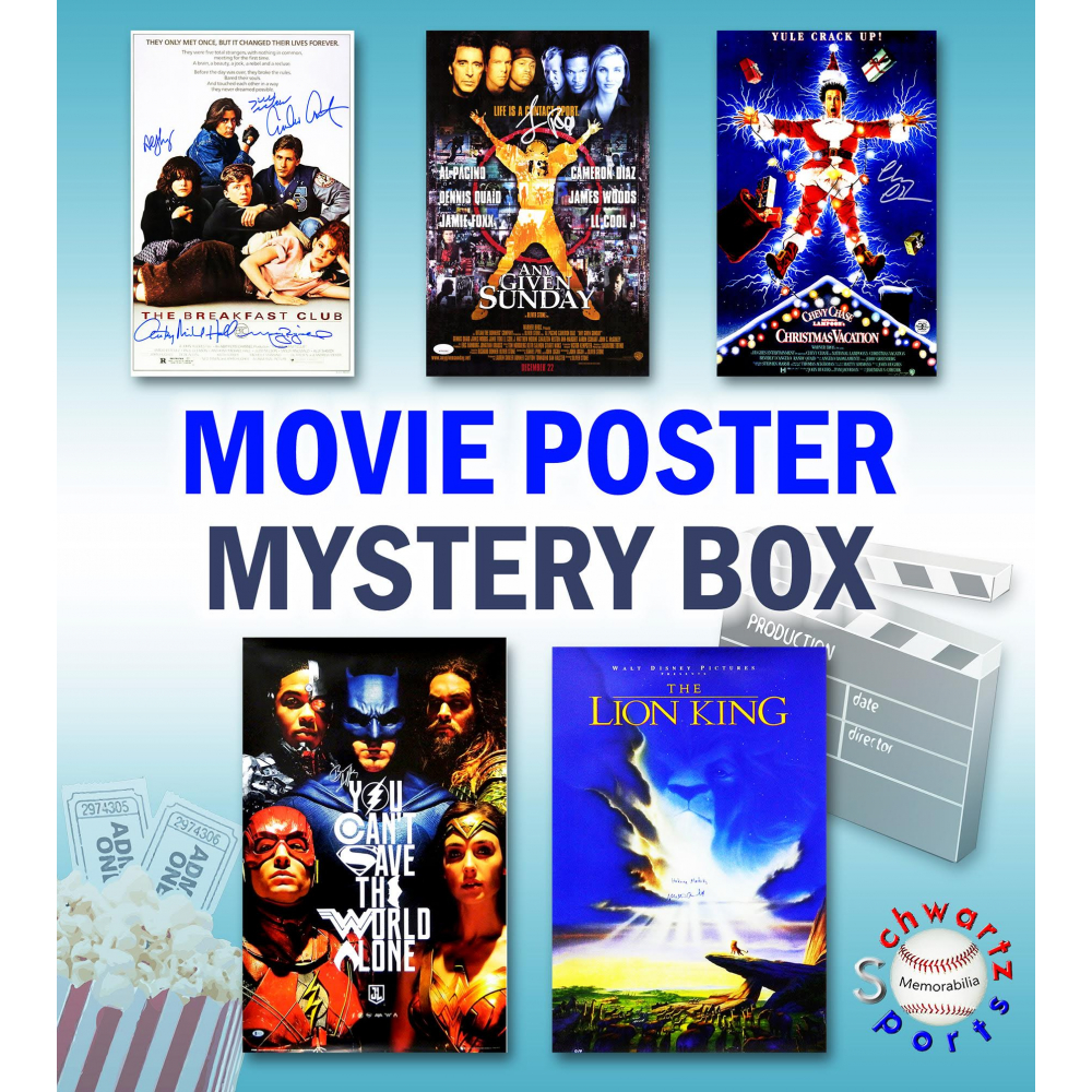 Hollywood Classic Movies Signed 11x17 Movie Posters Mystery Box ...