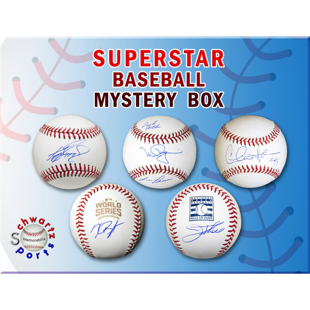 Schwartz Sports Baseball Superstar Signed Baseball Mystery Box - Series ...