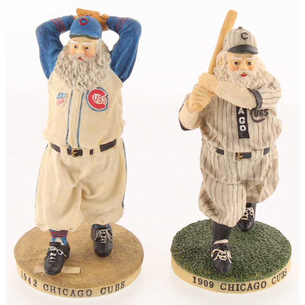 Lot of (2) Santa Claus Cubs Cooperstown Collection Figurines | Pristine ...