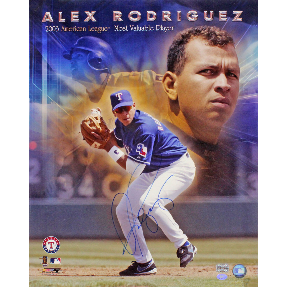 Alex Rodriguez Signed Texas Rangers 16x20 Photo (Rodriguez Hologram ...