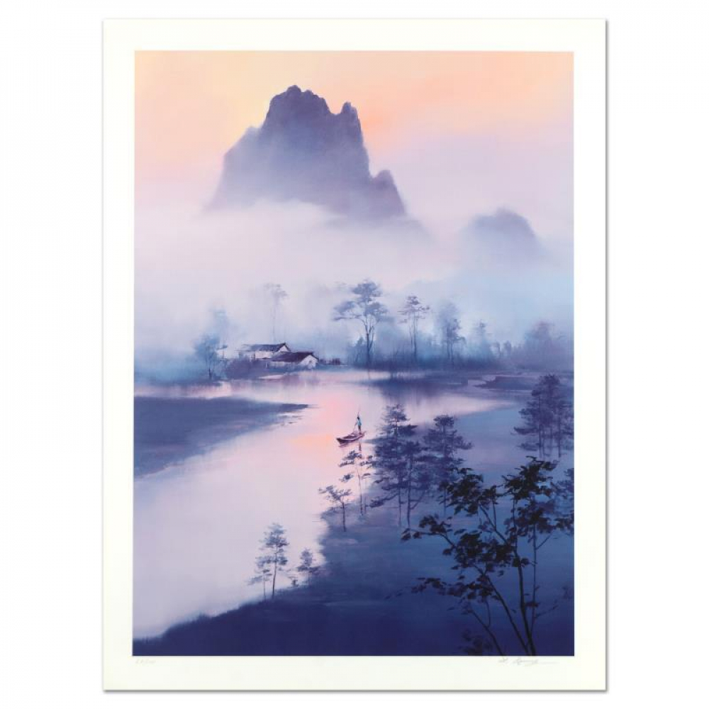 H. Leung Signed "Li River Morning" Limited Edition 30x39 Giclee on ...
