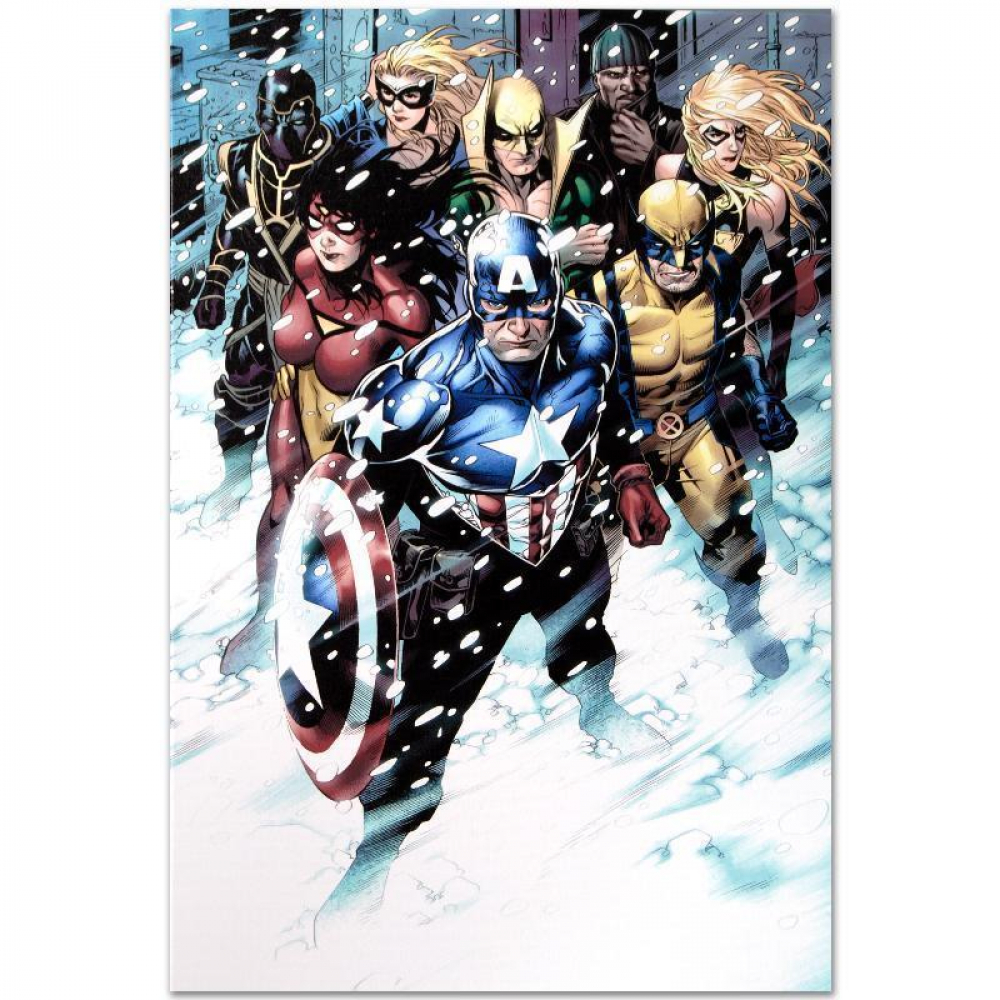 Marvel Comics "Free Comic Book Day 2009 Avengers #1" Numbered LE 18x27 ...