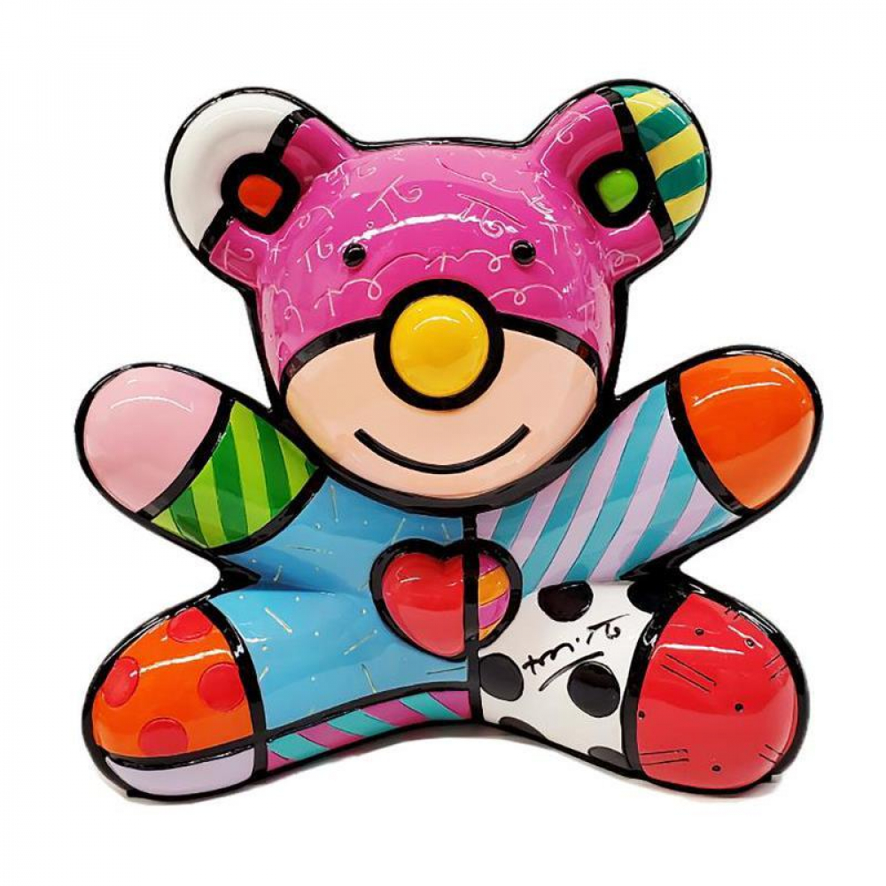 Romero Britto Signed "Summer Bear" LE Resin Sculpture (PA) | Pristine ...