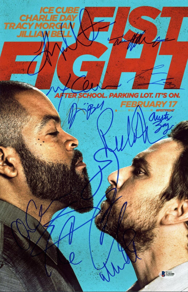 "Fist Fight" 11x17 Photo Cast-Signed by (11) with Ice Cube, Jillian ...