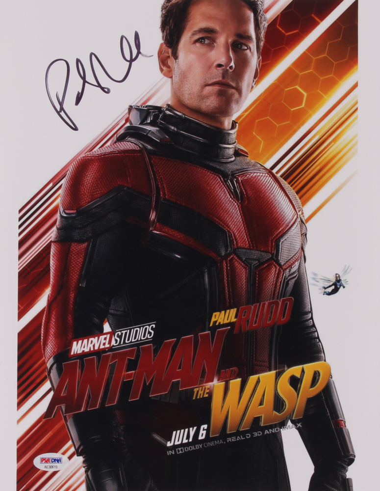 Paul Rudd Signed "Ant-Man & the Wasp" 11x14 Photo (PSA COA) | Pristine ...