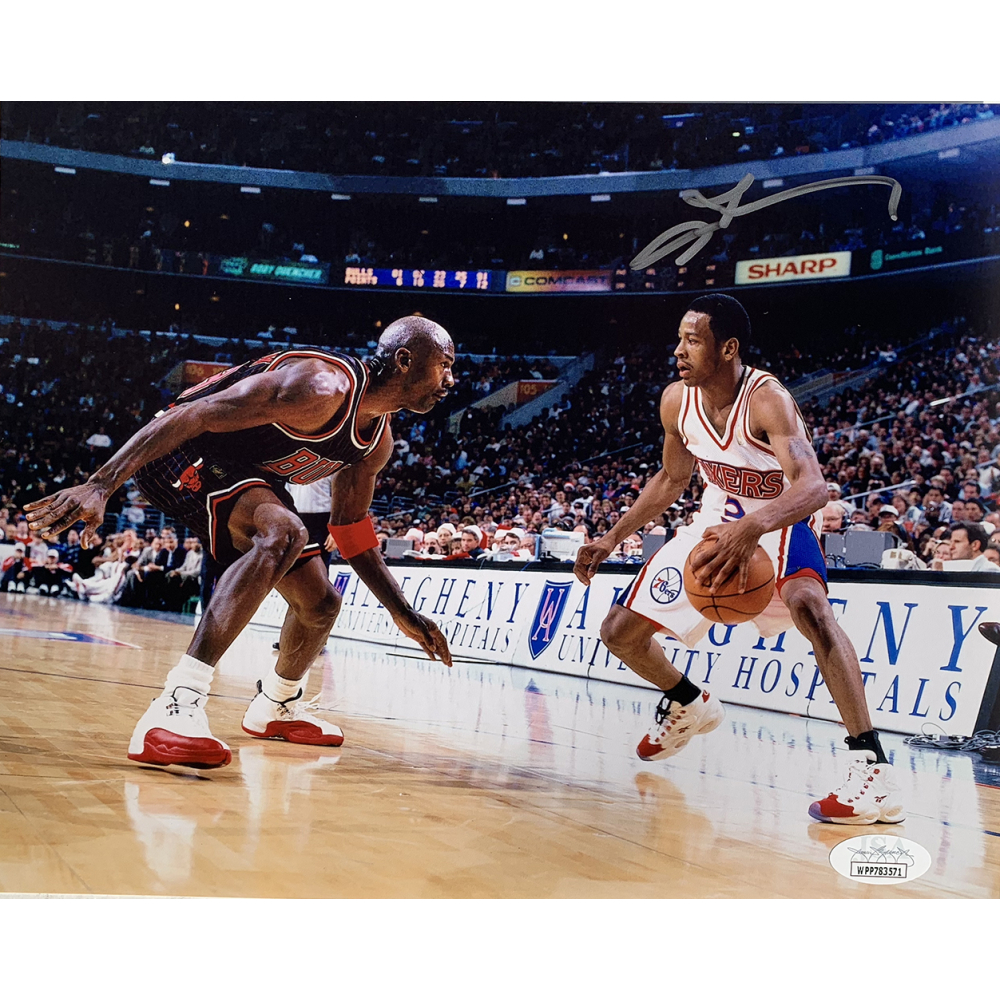 Allen Iverson Signed 76ers 8x10 Photo (JSA COA) | Pristine Auction