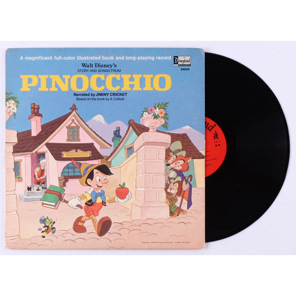 1969 Walt Disney's "Pinocchio" Vinyl LP Record Album | Pristine Auction
