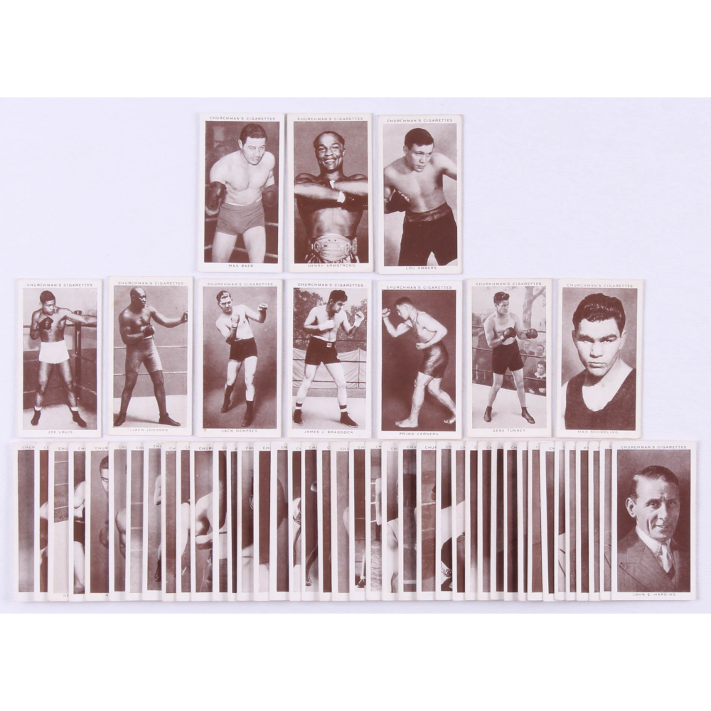 1938 Churchmans "Boxing Personalities" Complete Set of (50) Cigarette ...