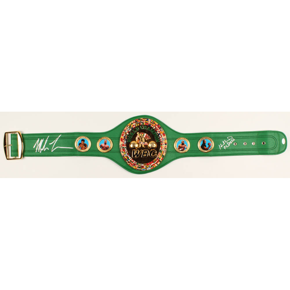 Mike Tyson & Evander Holyfield Signed Full-Size WBC Heavyweight ...