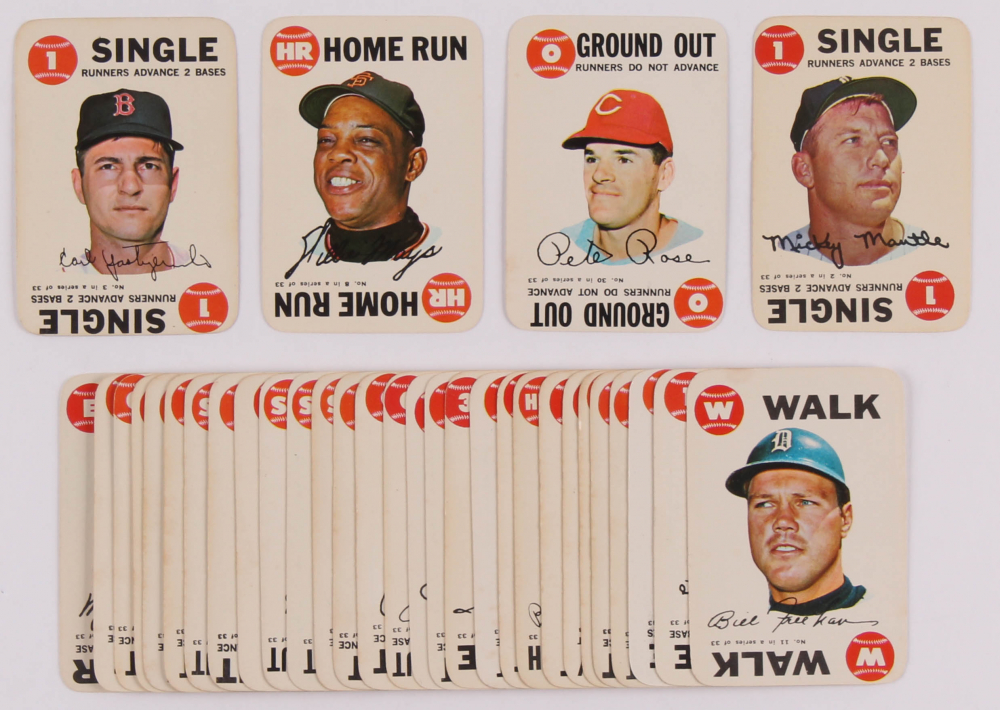 1968 Topps Game Complete Set of (33) Baseball Cards with #2 Mickey ...
