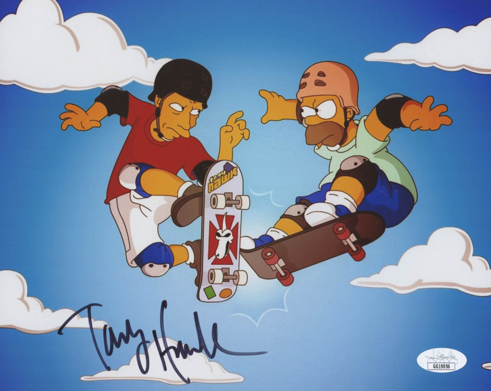 Tony Hawk Signed "The Simpsons" 8x10 Photo (JSA Hologram) | Pristine ...