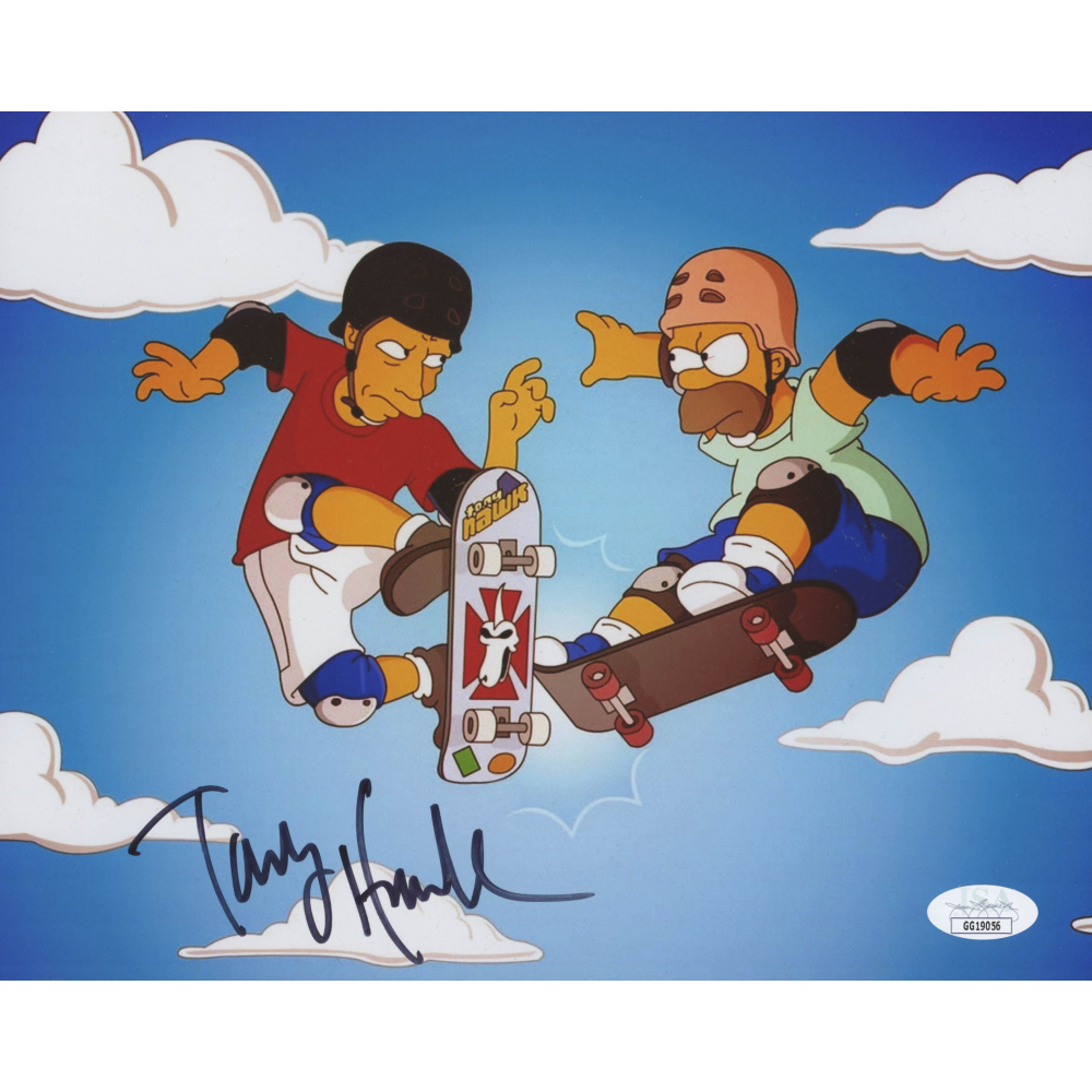 Tony Hawk Signed "The Simpsons" 8x10 Photo (JSA Hologram) | Pristine ...