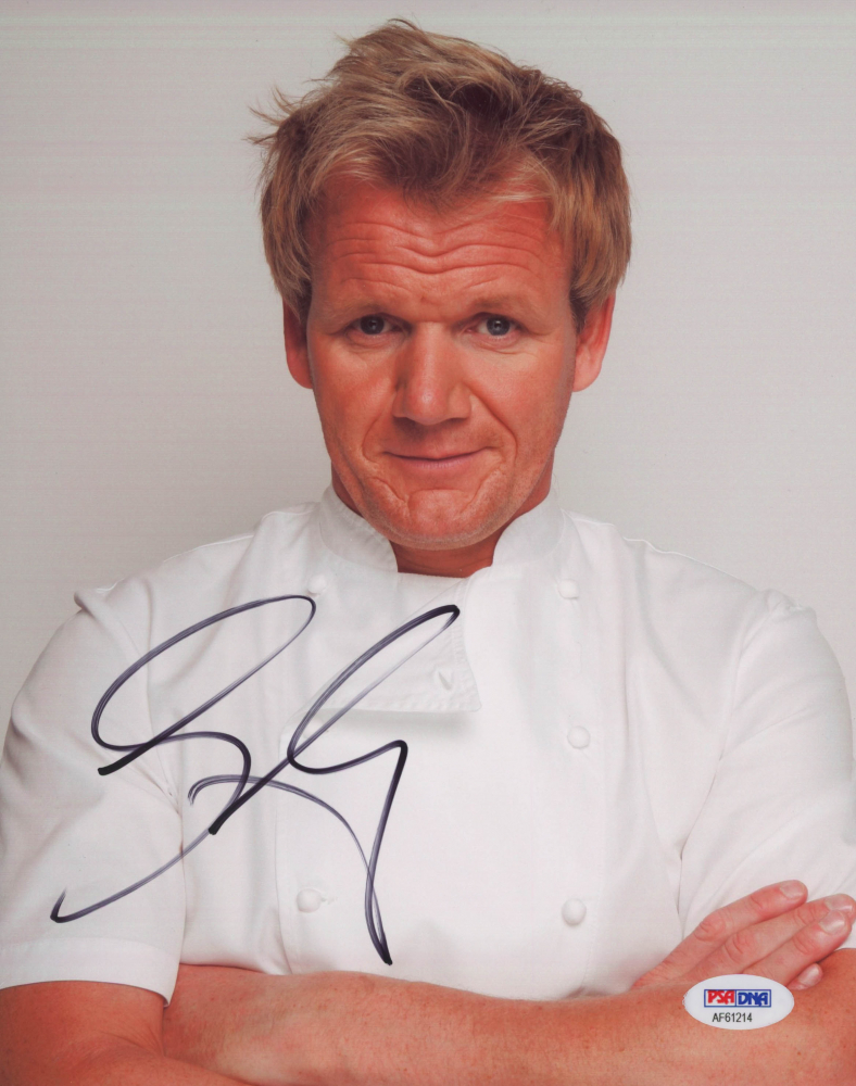 Gordon Ramsay Signed 8x10 Photo (PSA COA) | Pristine Auction