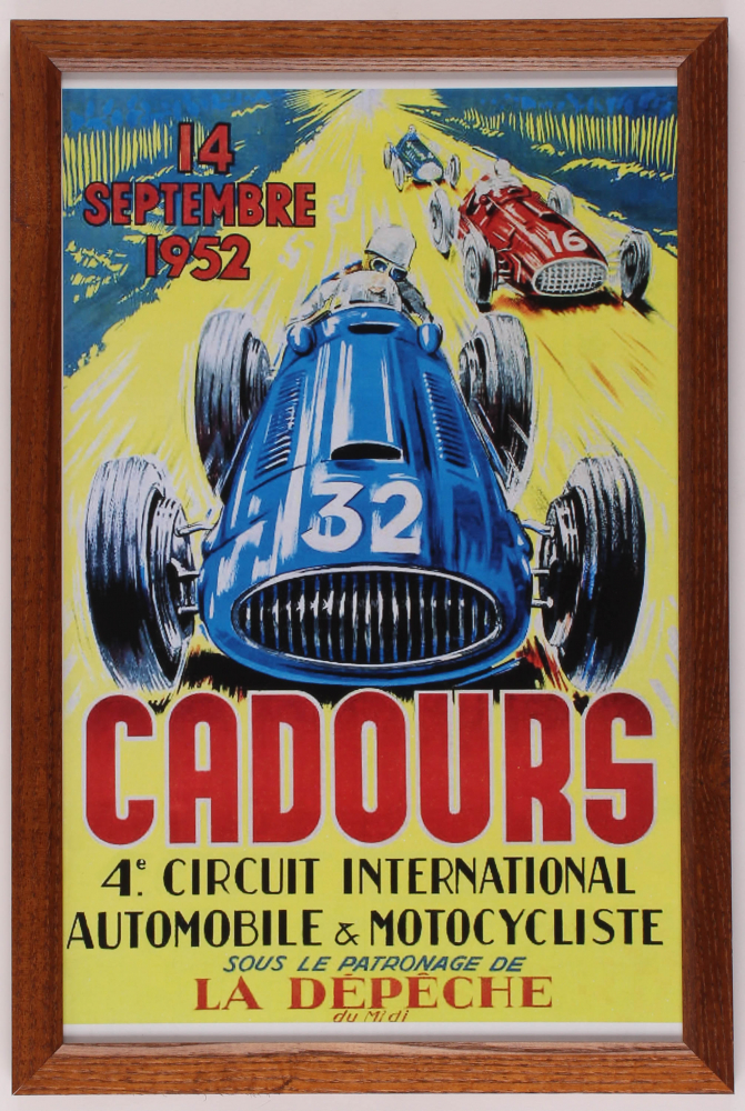 Circuit de Cadours 12.25x18.25 Custom Framed Print Display | Pristine ...