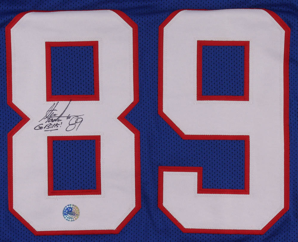 Steve Tasker Signed Jersey Inscribed "Go Bills!" (Pro Player Hologram ...