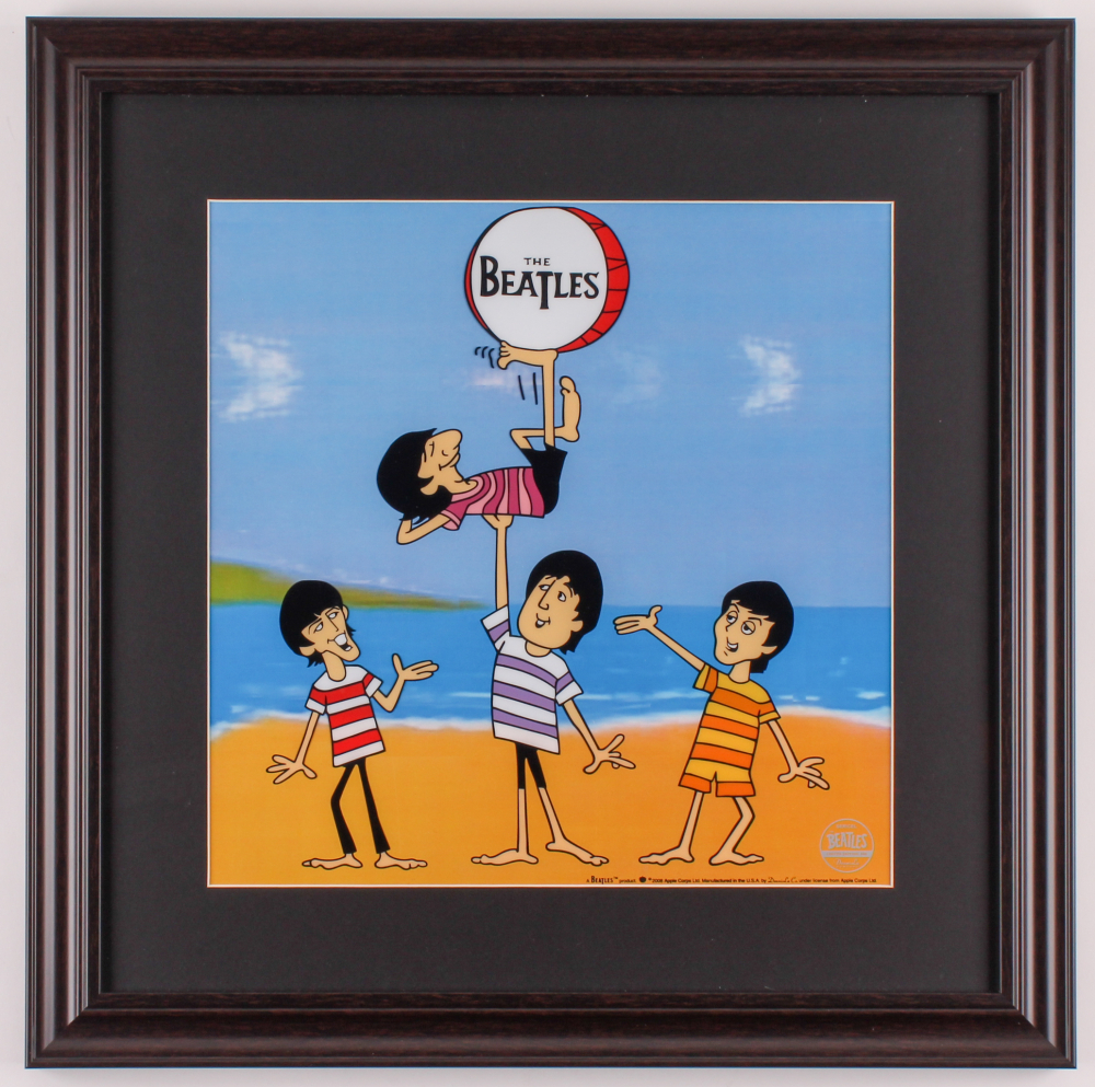 "The Beatles" 19.5x19.5 Custom Framed Animation Serigraph Display ...