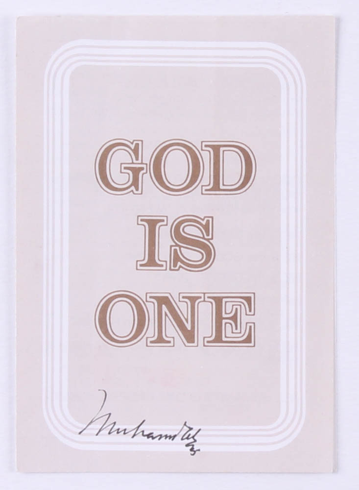 Muhammad Ali Signed "God Is One" 3.5x5 Pamphlet (JSA LOA) | Pristine ...