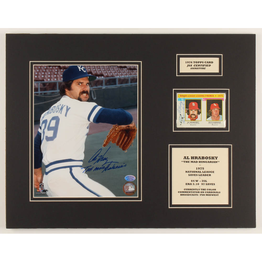 Al Hrabosky Signed Royals 14x18 Custom Framed Photo Display with ...