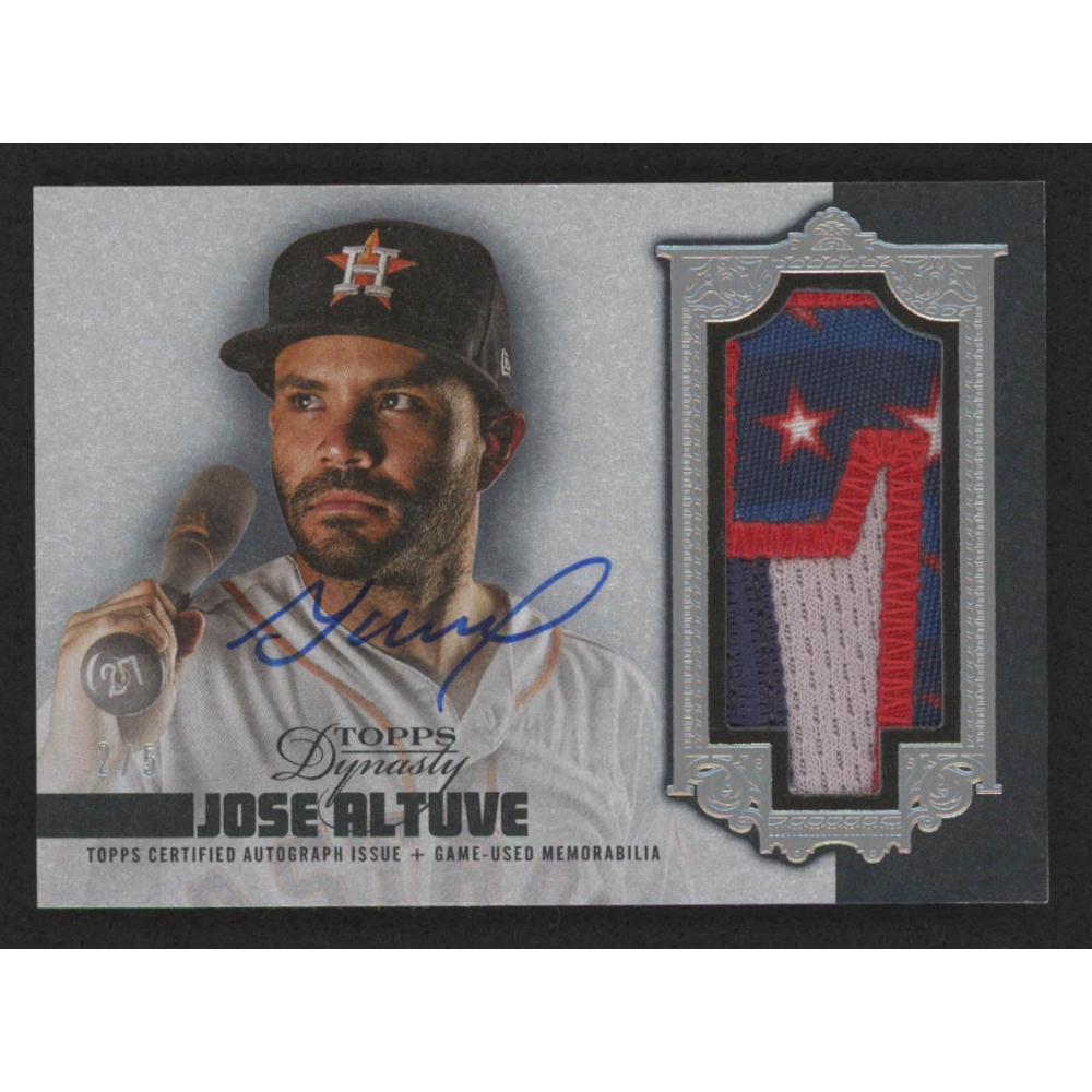 Jose Altuve 2019 Topps Dynasty Autograph Patches Silver #DAPJA3 ...