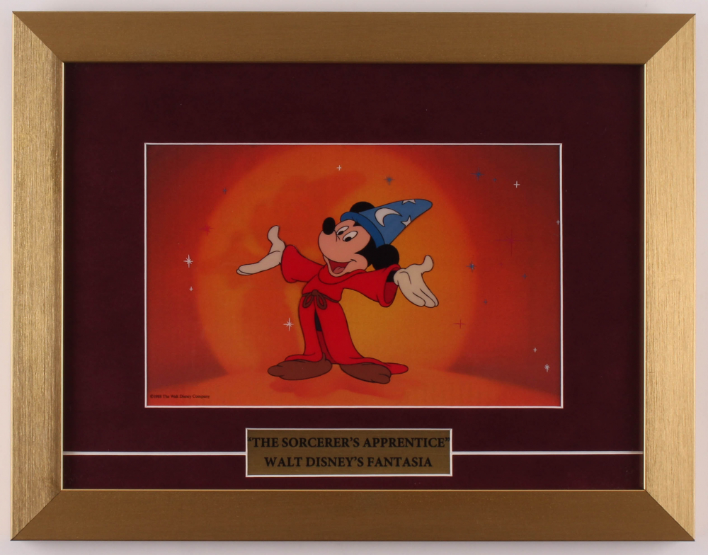 Mickey Mouse "The Sorcerer's Apprentice" 12x15.5 Custom Framed ...