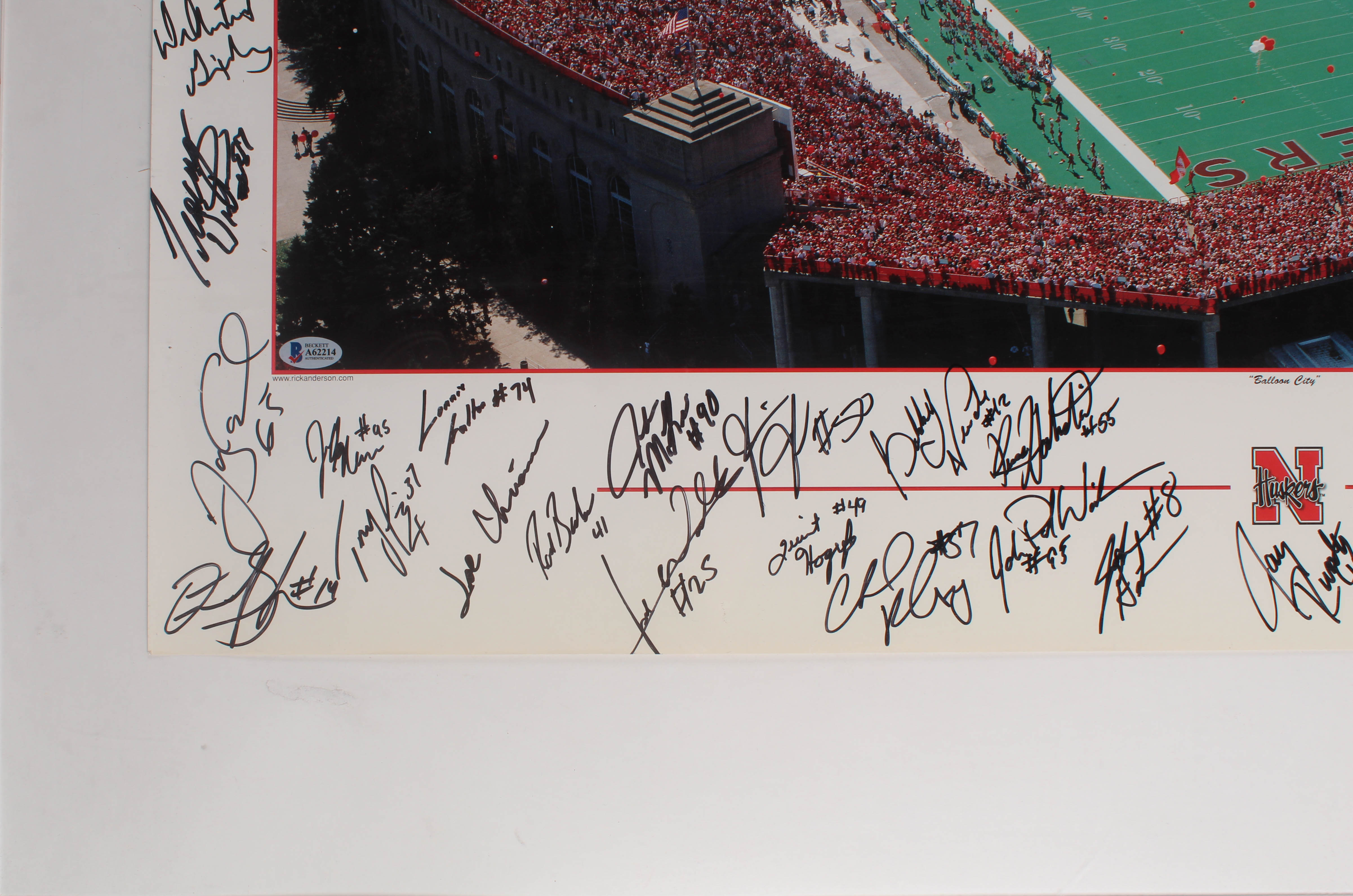 1998 Nebraska Cornhuskers 24x36 Poster Team-Signed by (58) with Bobby ...